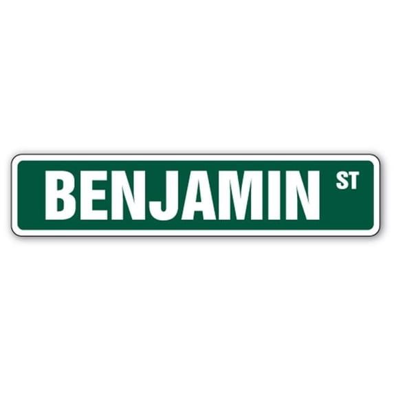 SignMission SS-BENJAMIN 4 x 18 in. Benjamin Street Sign - Walmart.com