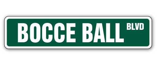 BOCCE BALL Street Sign set balls italy team game | Indoor/Outdoor | 18 ...