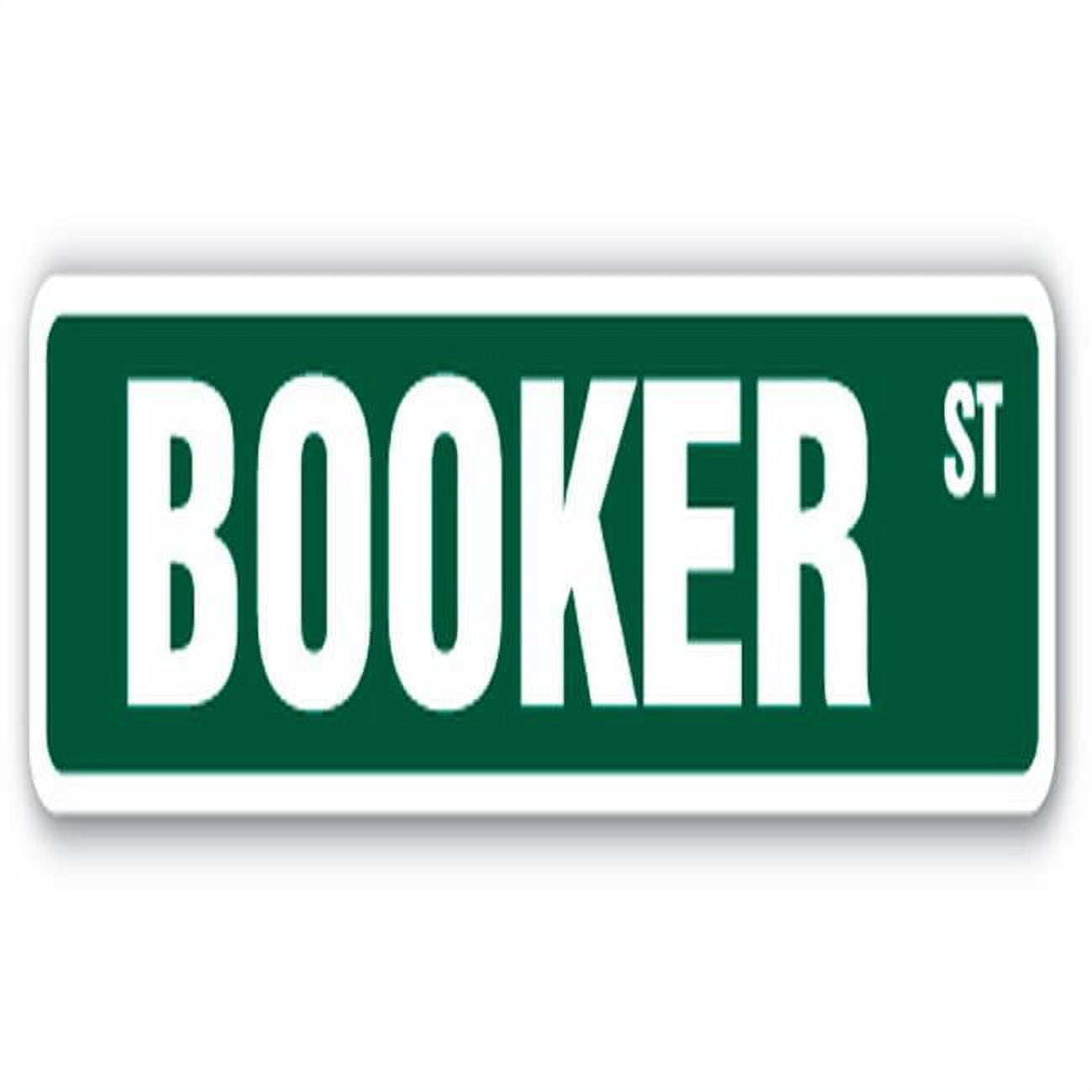 SignMission 4 x 18 in. Childrens Name Room Decal Street Sign - Booker - Walmart.com