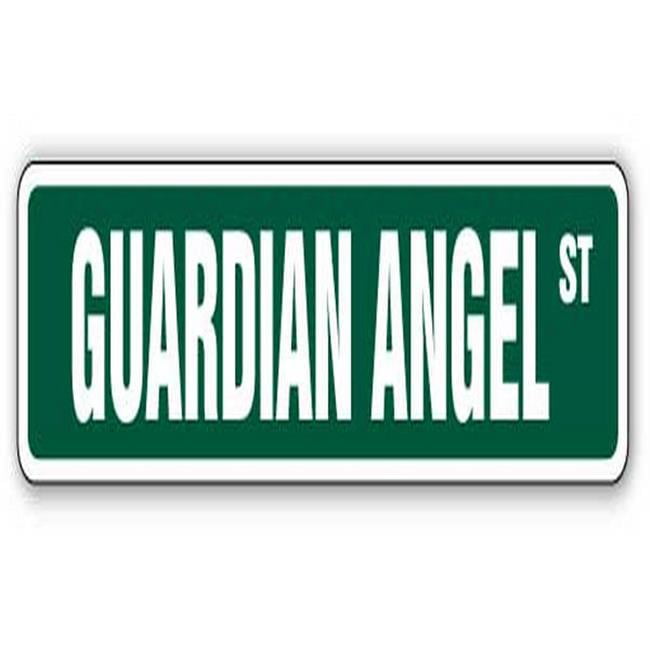 SignMission 4 x 18 in. Childrens Name Room Decal Street Sign - Guardian Angel - Walmart.com