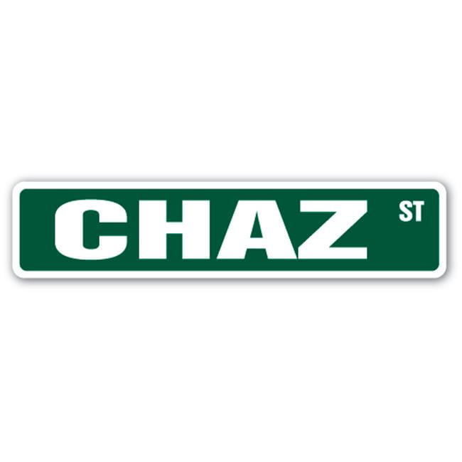 SignMission 4 x 18 in. Childrens Name Room Street Sign - Chaz - Walmart.com