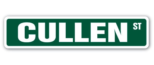 CULLEN Street Sign Childrens Name Room Sign | Indoor/Outdoor | 18" Wide ...