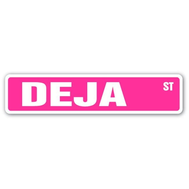 SignMission SS-DEJA 4 x 18 in. Childrens Name Room Street Sign - Deja ...