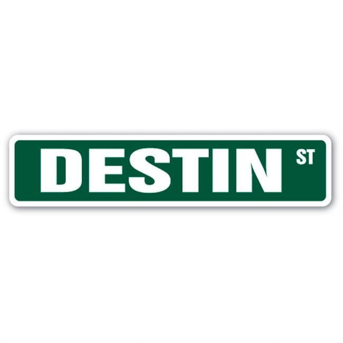 DESTIN Street Sign Childrens Name Room Sign | Indoor/Outdoor | 18" Wide ...
