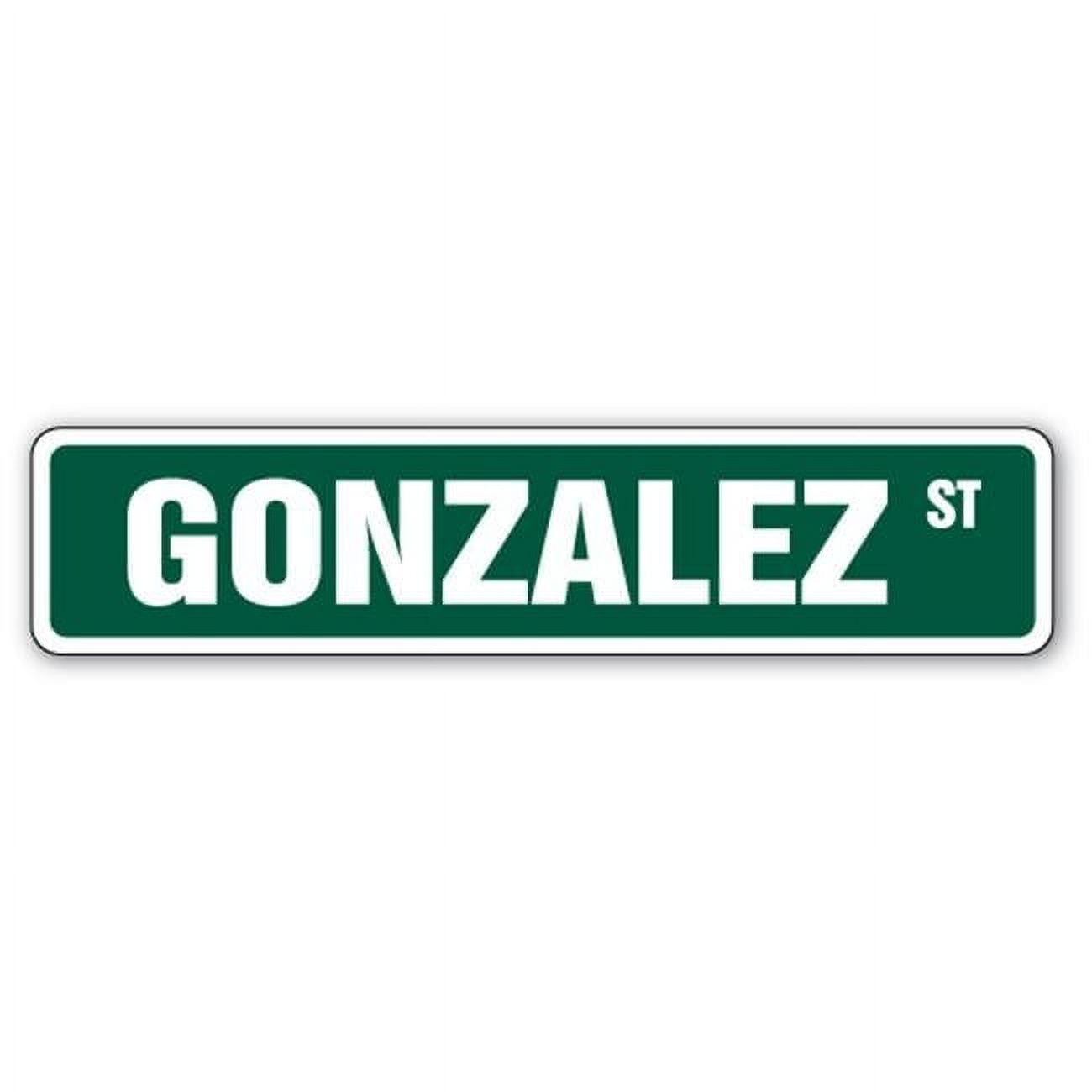 SignMission 4 x 18 in. Childrens Name Room Street Sign - Gonzalez - Walmart.com