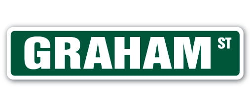 SignMission SS-GRAHAM 4 x 18 in. Childrens Name Room Street Sign ...