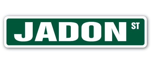 JADON Street Sign Childrens Name Room Sign | Indoor/Outdoor | 18" Wide ...