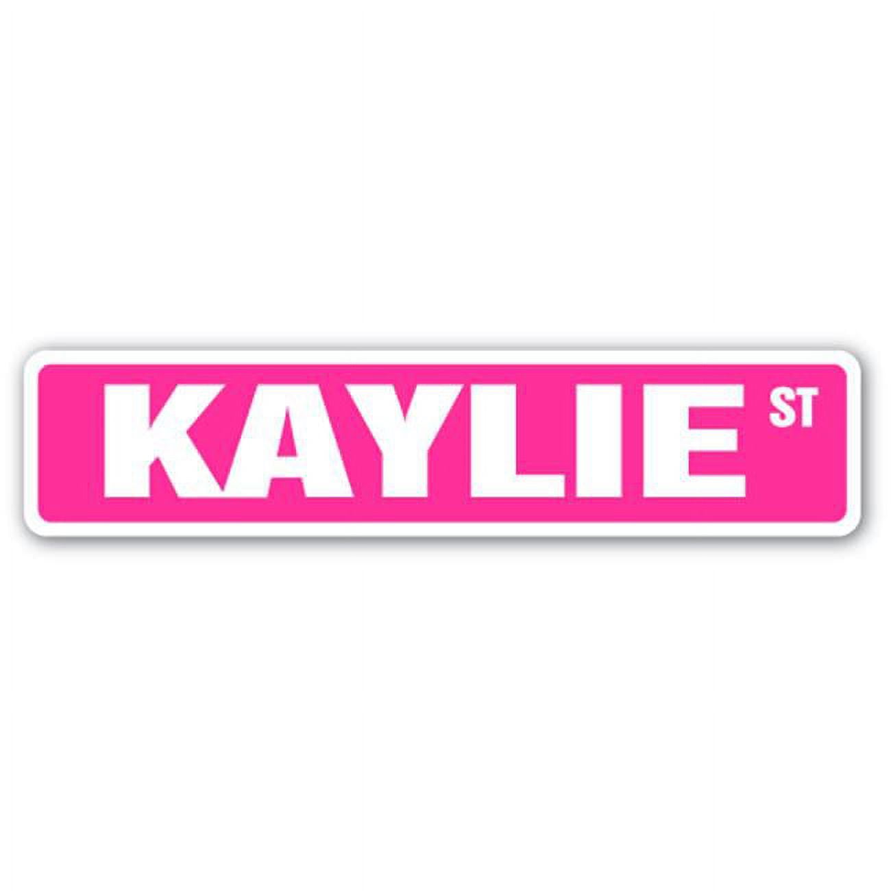 SignMission 4 x 18 in. Childrens Name Room Street Sign - Kaylie ...