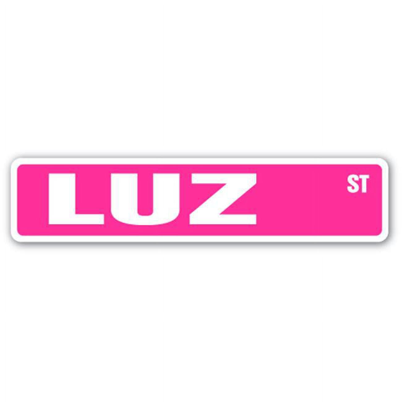 SignMission 4 x 18 in. Childrens Name Room Street Sign - Luz - Walmart.com