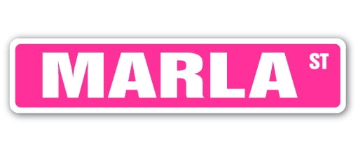 MARLA Street Sign Childrens Name Room Sign | Indoor/Outdoor | 18" Wide ...