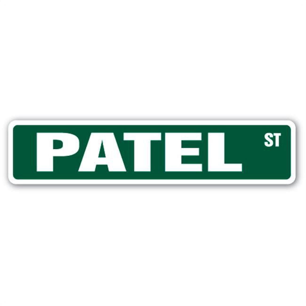 SignMission 4 x 18 in. Childrens Name Room Street Sign - Patel ...