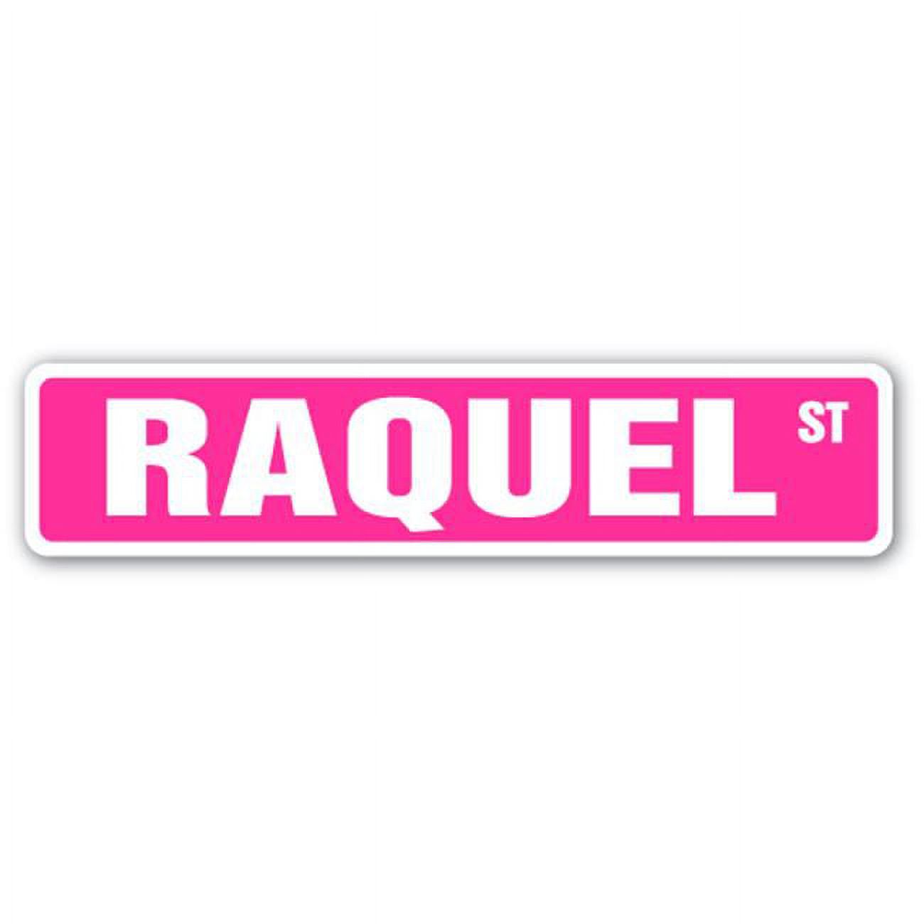 SignMission 4 x 18 in. Childrens Name Room Street Sign - Raquel - Walmart.com