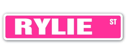 RYLIE Street Sign Childrens Name Room Sign | Indoor/Outdoor | 18" Wide ...