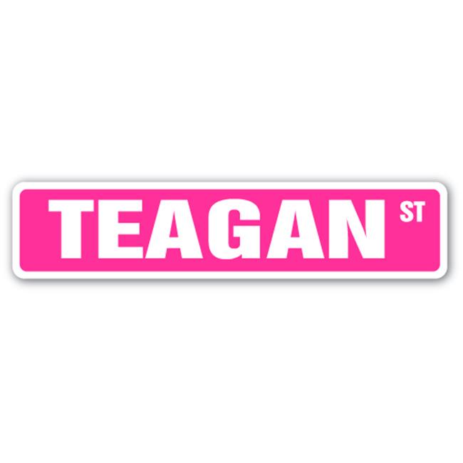 SignMission 4 x 18 in. Childrens Name Room Street Sign - Teagan ...
