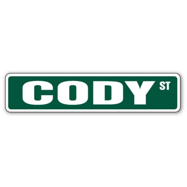 SignMission SS-CODY 4 x 18 in. Cody Street Sign - Walmart.com