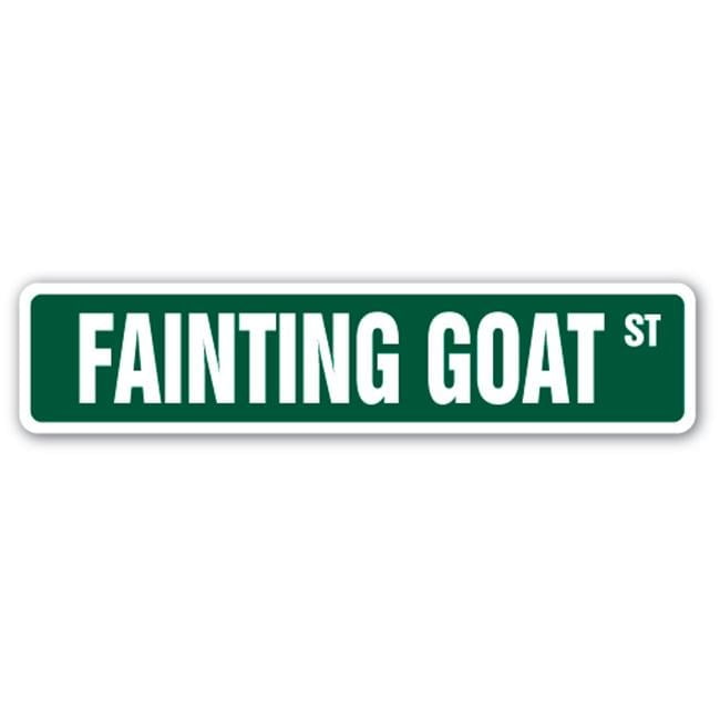 SignMission 4 x 18 in. Fainting Goat Street Sign - Walmart.com