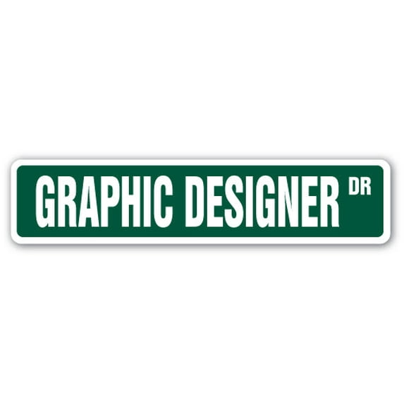 SignMission SS-GRAPHIC DESIGNER 4 x 18 in. Graphic Designer Street Sign ...