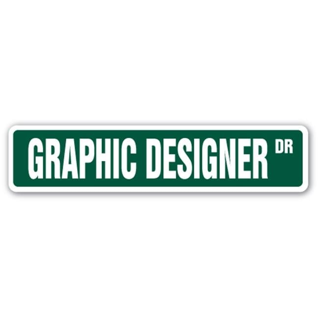 SignMission 4 x 18 in. Graphic Designer Street Sign - Walmart.com