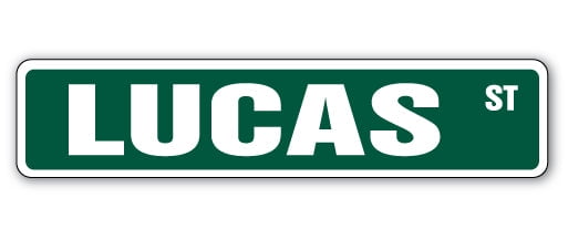 SignMission SS-LUCAS 4 x 18 in. Lucas Street Sign - Walmart.com