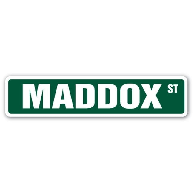 SignMission SS-MADDOX 4 x 18 in. Maddox Street Sign - Walmart.com