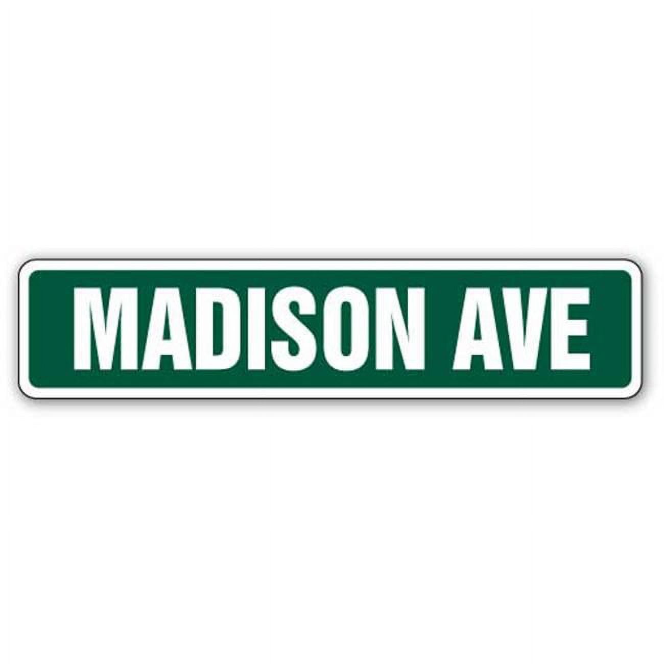 SignMission 4 x 18 in. Madison Avenue Street Sign - Walmart.com