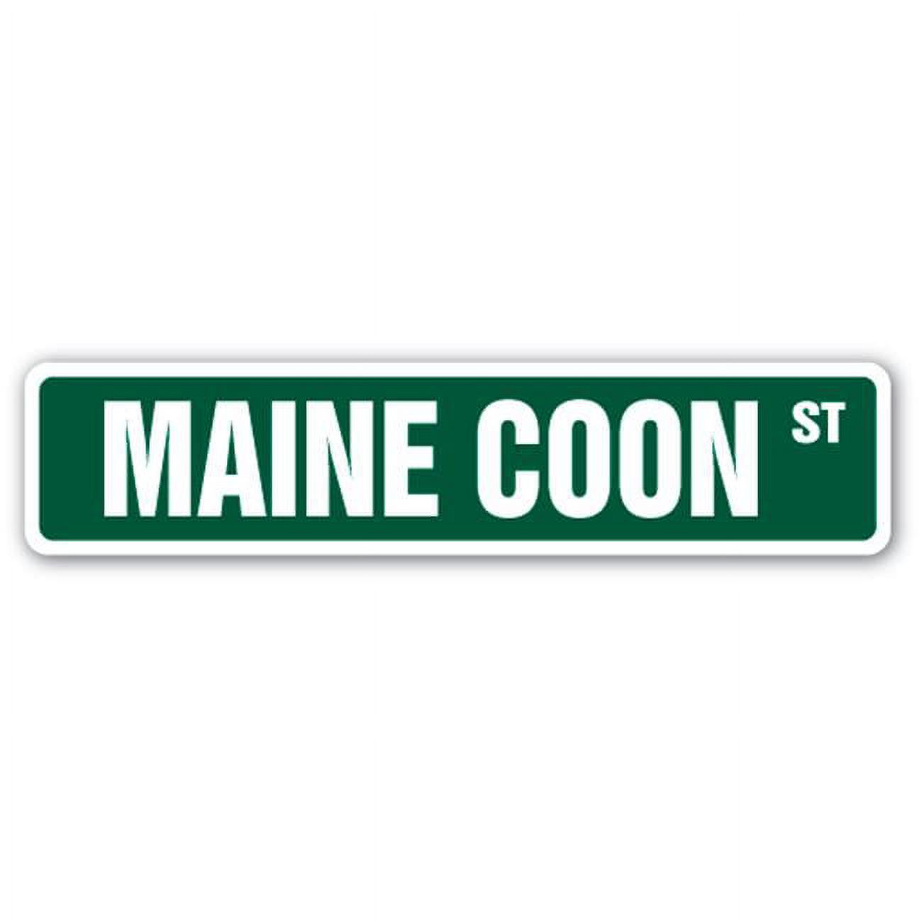SignMission 4 x 18 in. Maine Coon Street Sign - Walmart.com