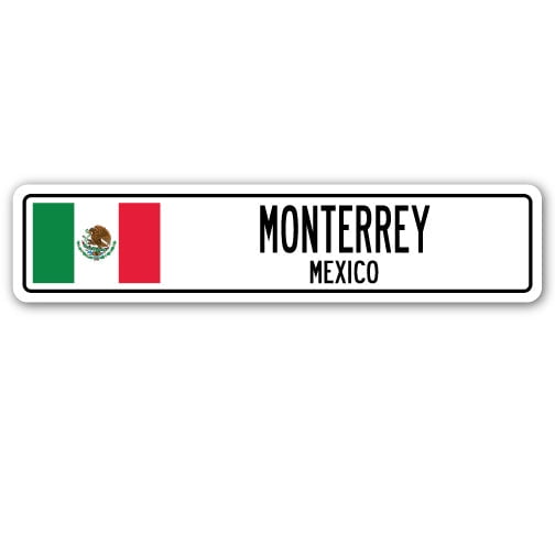 ZACATECAS MEXICO Street Sign Mexican flag city country road wall gift ...