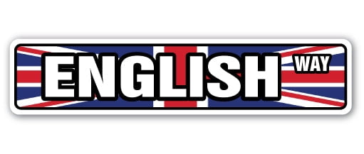 ENGLISH FLAG Street Sign england national nation pride country | Indoor ...