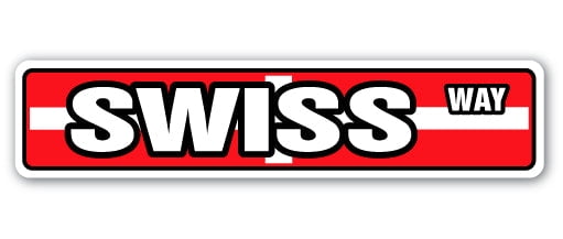 SWISS FLAG Street Sign switzerland national nation pride country ...