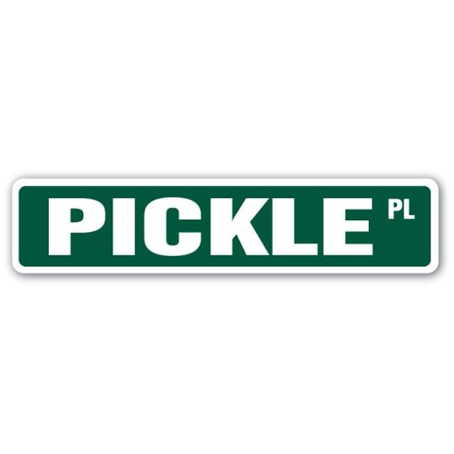 SignMission 4 x 18 in. Pickle Street Sign - Walmart Business Supplies