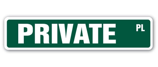 PRIVATE Street Sign US Army US Army USA | Indoor/Outdoor | 18" Wide ...