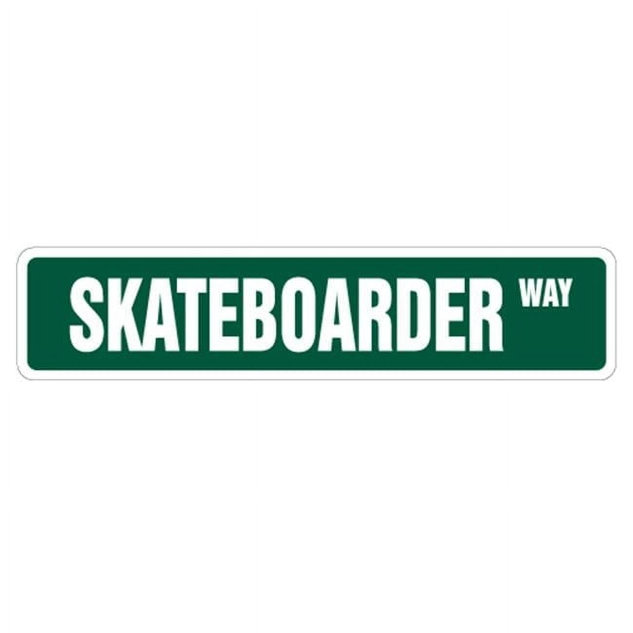 SignMission 4 x 18 in. Skateboarder Street Sign - Walmart.com
