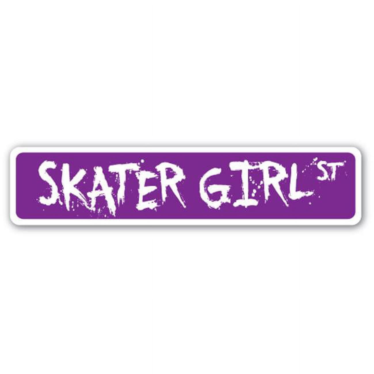 SignMission 4 x 18 in. Skater Girl Street Sign - Walmart.com