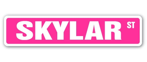 SKYLAR Street Sign Childrens Name Room Sign | Indoor/Outdoor | 18" Wide ...
