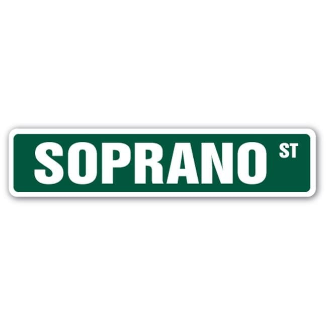 SignMission 4 x 18 in. Soprano Street Sign - Walmart.com