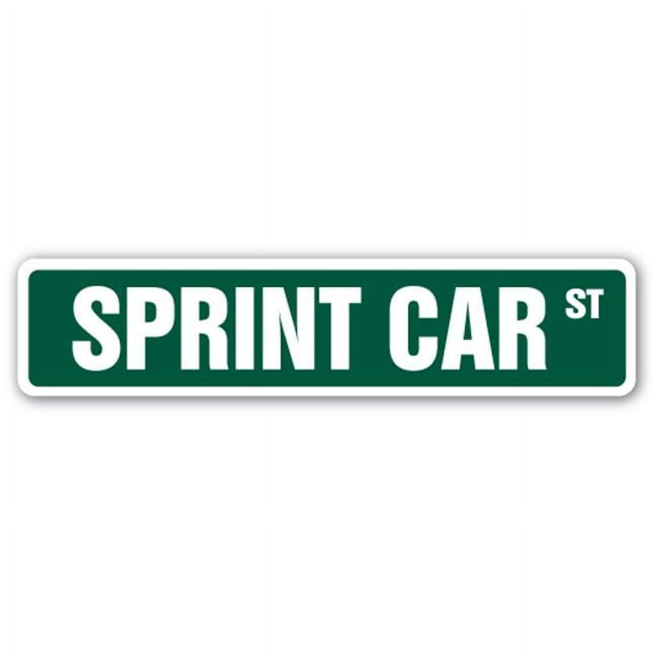SignMission 4 x 18 in. Sprint Car Street Sign - Walmart.com