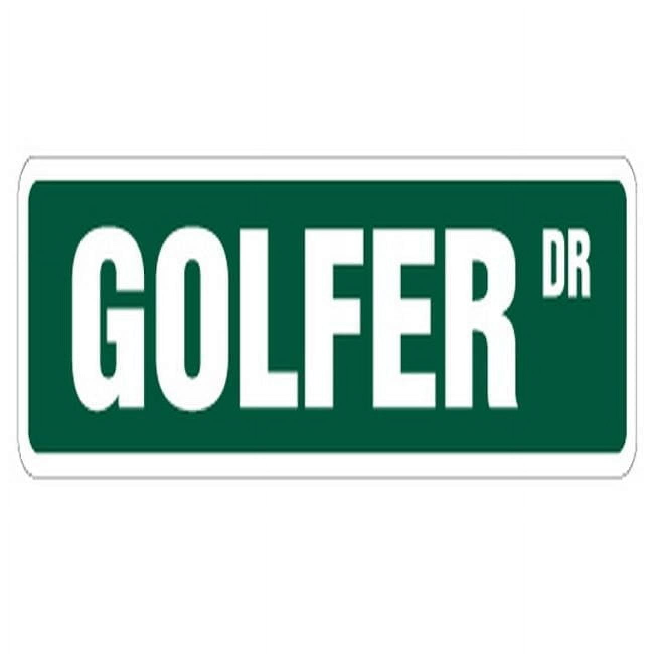 SignMission 4 x 18 in. Street Sign - Golfer - Golf Golfing Golfers ...