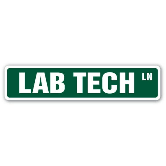 LAB TECH Street Sign phlebotomist laboratory microscope medical tests ...