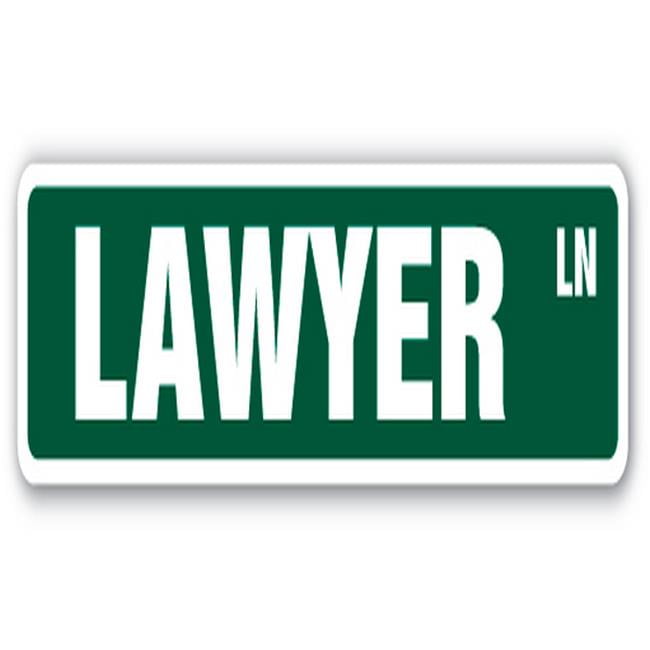 SignMission 4 x 18 in. Street Sign - Lawyer - Law Attorney Judge Court ...