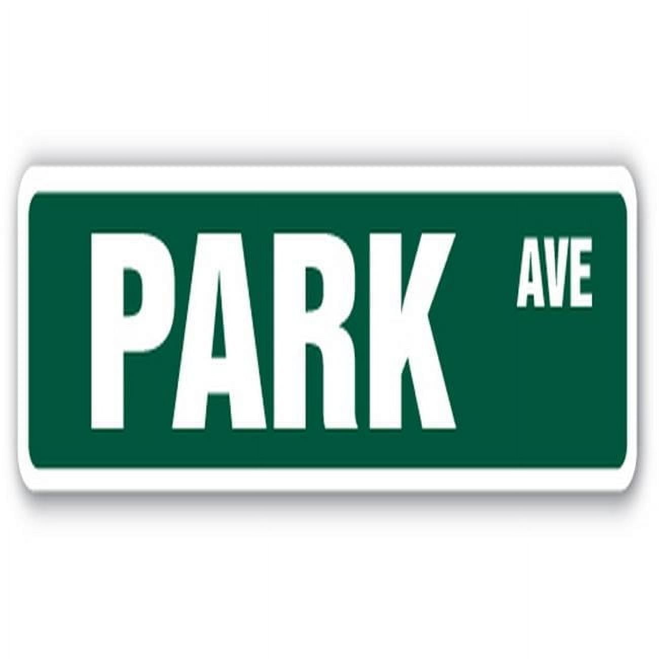 SignMission 4 x 18 in. Street Sign - Park Ave - New York Ny Central Park - Walmart.com
