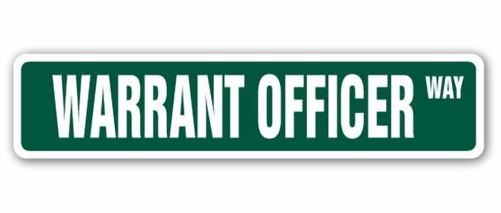 WARRANT OFFICER Street Sign Army Navy WO CWO retirement | Indoor ...