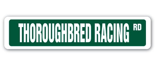 SignMission SS-THOROUGHBRED RACING 4 x 18 in. Thoroughbred Racing ...