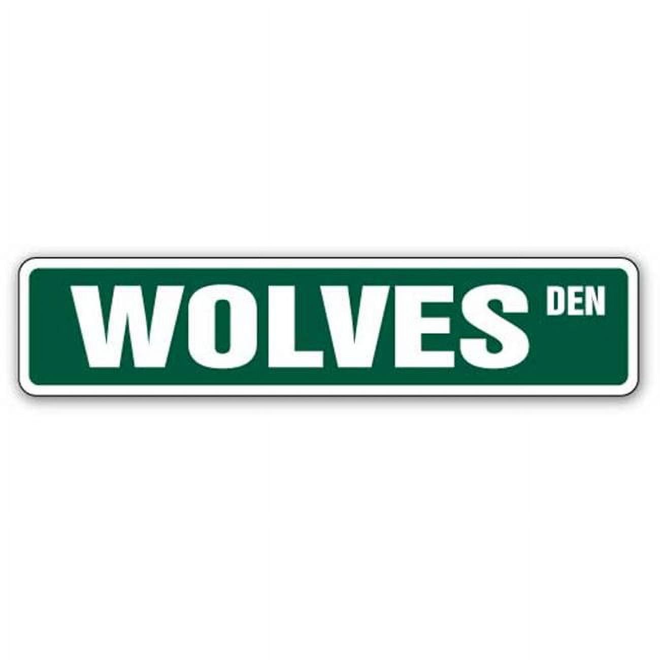 SignMission 4 x 18 in. Wolves Street Sign - Walmart.com