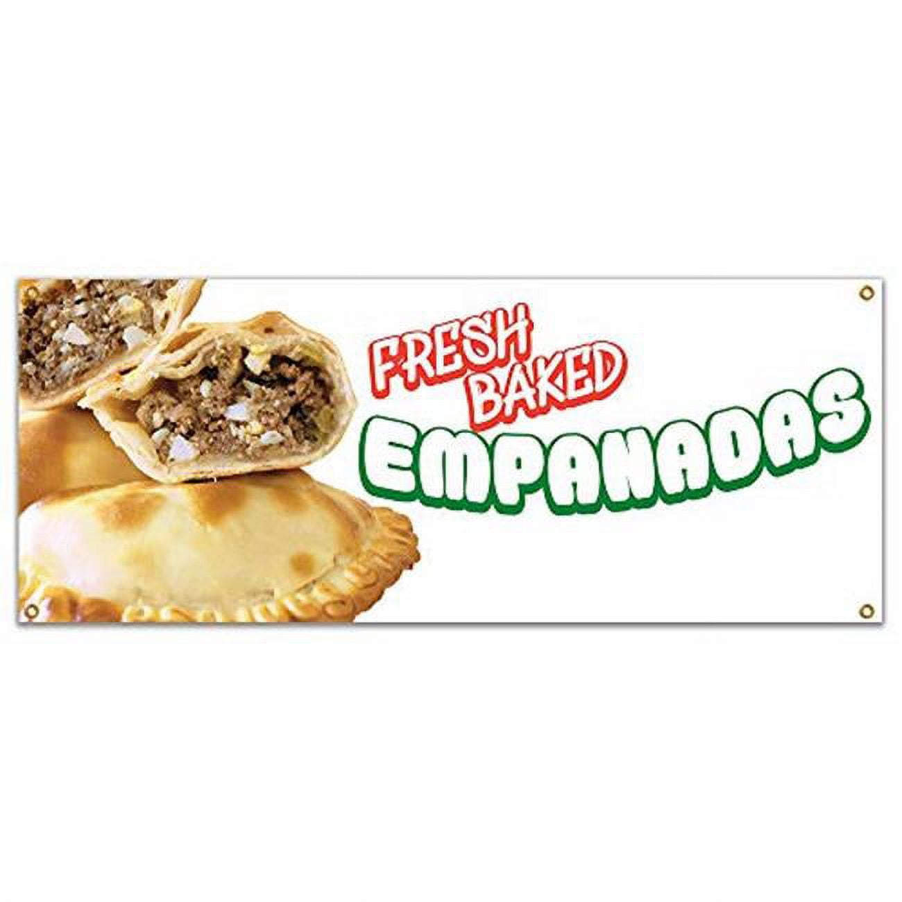 SignMission 48 in. Fresh Baked Empanadas Banner with Concession Stand ...