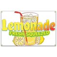 SignMission 48 in. Lemonade Fresh Squeezed Banner with Concession Stand ...