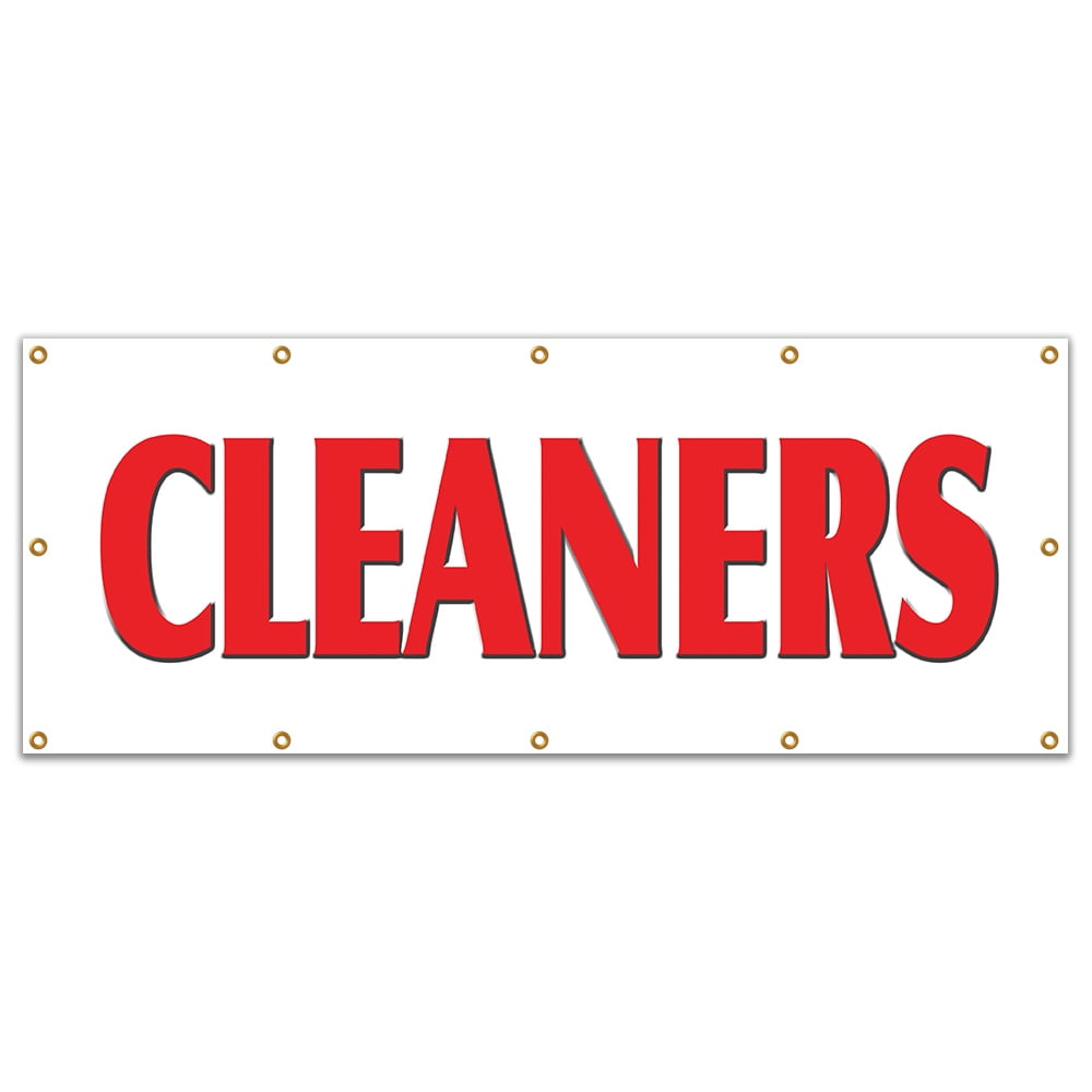 SignMission B-120 Cleaners 48 x 120 in. Cleaners Banner Sign - Laundry ...