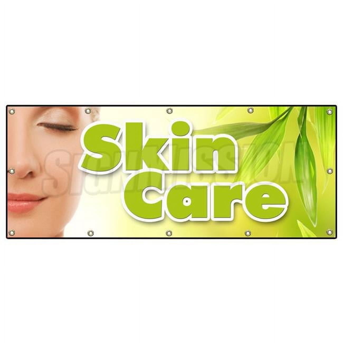 SignMission B-120 Skin Care 48 x 120 in. Skin Care Banner Sign ...