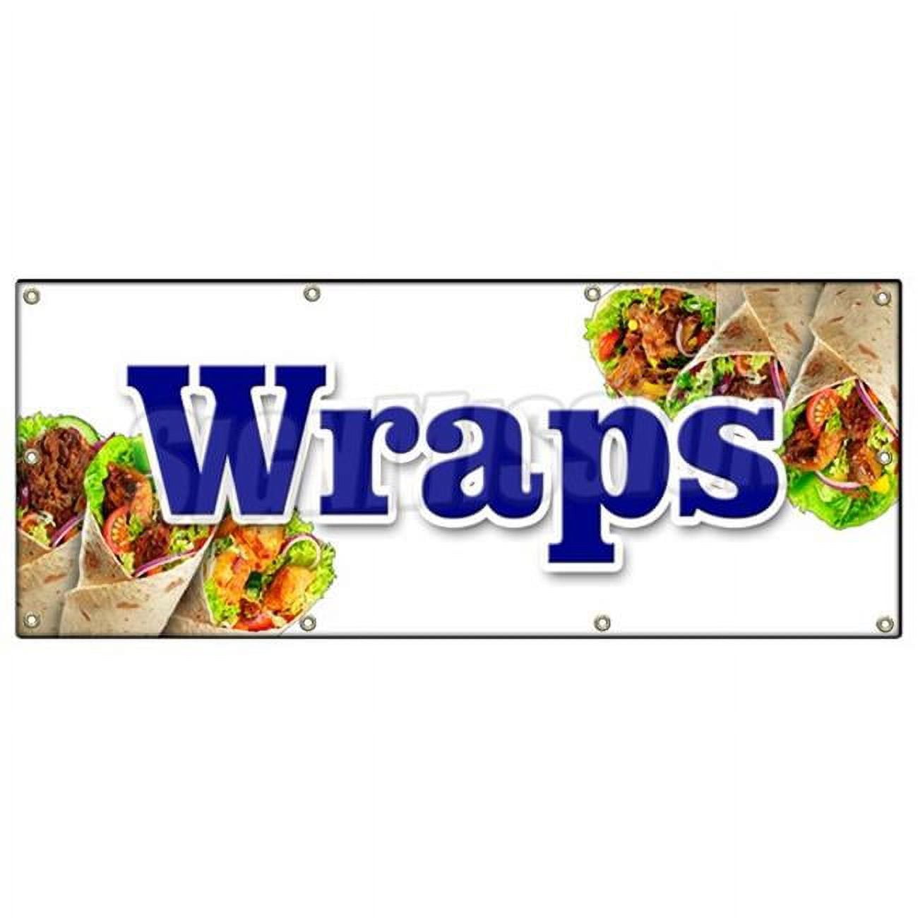 SignMission 48 x 120 in. Wraps Banner Sign - Panini Breakfast Dinner ...