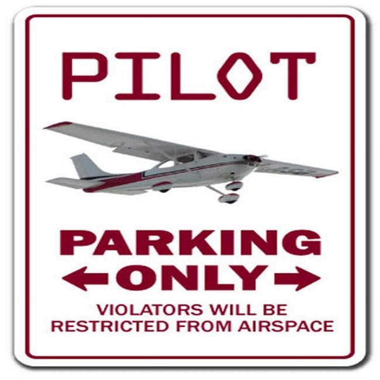 SignMission 5 in. Pilot Decal - Parking Decals Air Plane Cessna Fly ...