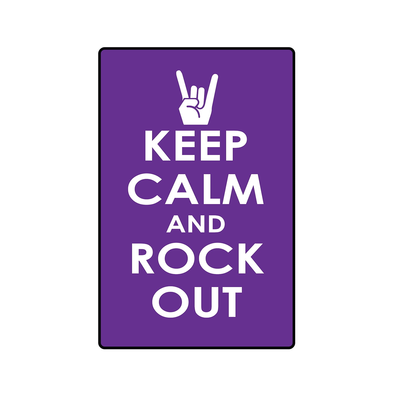 SignMission 5 x 7 in. Keep Calm & Rock Out Decal - Relax Music Rock ...